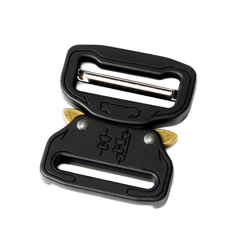 China All Black Casual Belt Buckle Custom Logo Tactical cobra Buckle ...